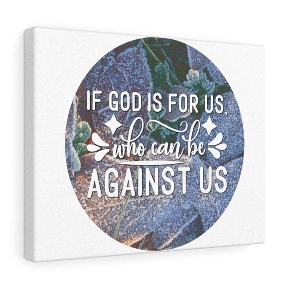 Printify | Art | Scripture Sign God Is For Us Bible Verse Canvas ...